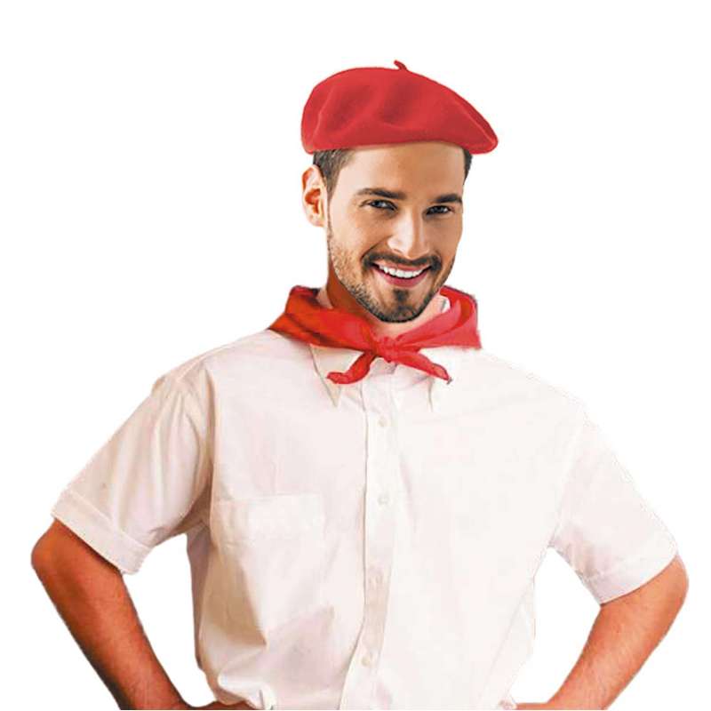 BERET BASQUE ROUGE LUXE | Grossiste, achat en gros | 8735 | StockEtik